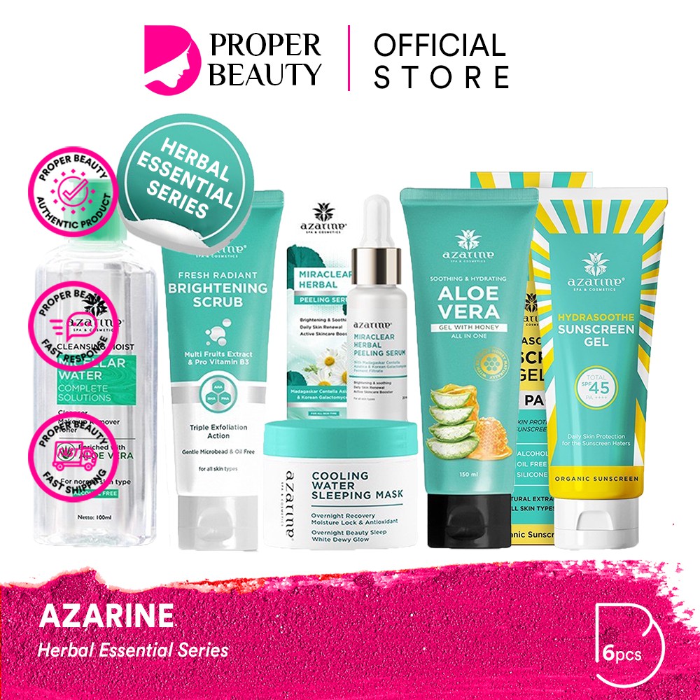Jual AZARINE Herbal Essential Series Indonesia / Micellar Water Serum ...