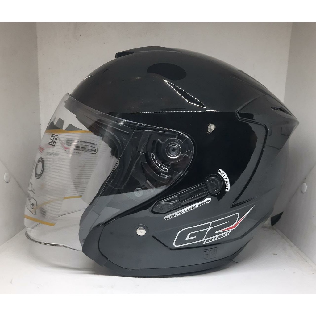 Jual HELM G2 OPTIMAX Solid Black Gloss | Shopee Indonesia