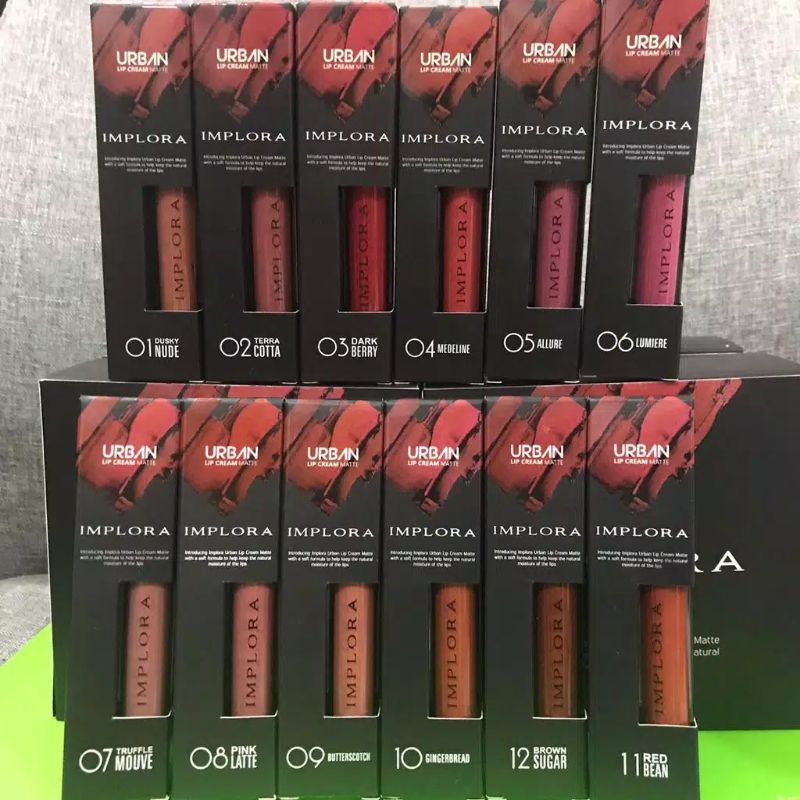 Jual Lipcream implora 12 warna | Shopee Indonesia