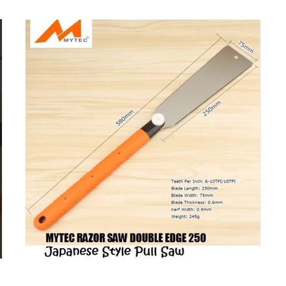 Jual Gergaji Jepang Razor Saw Gergaji Rip Cut Cross Cut Double Edge ...