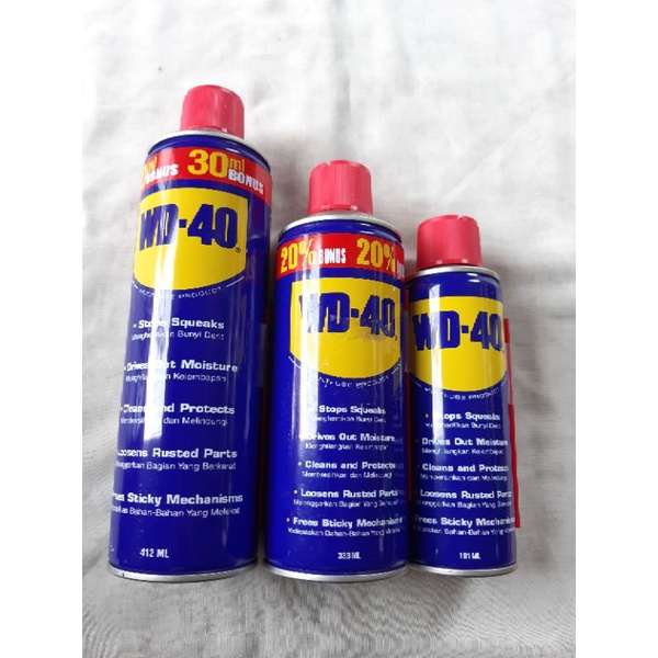 Jual WD-40 Cairan Semprot Pembersih Karat 412 ml, 333 ml, 191 ml | Shopee Indonesia