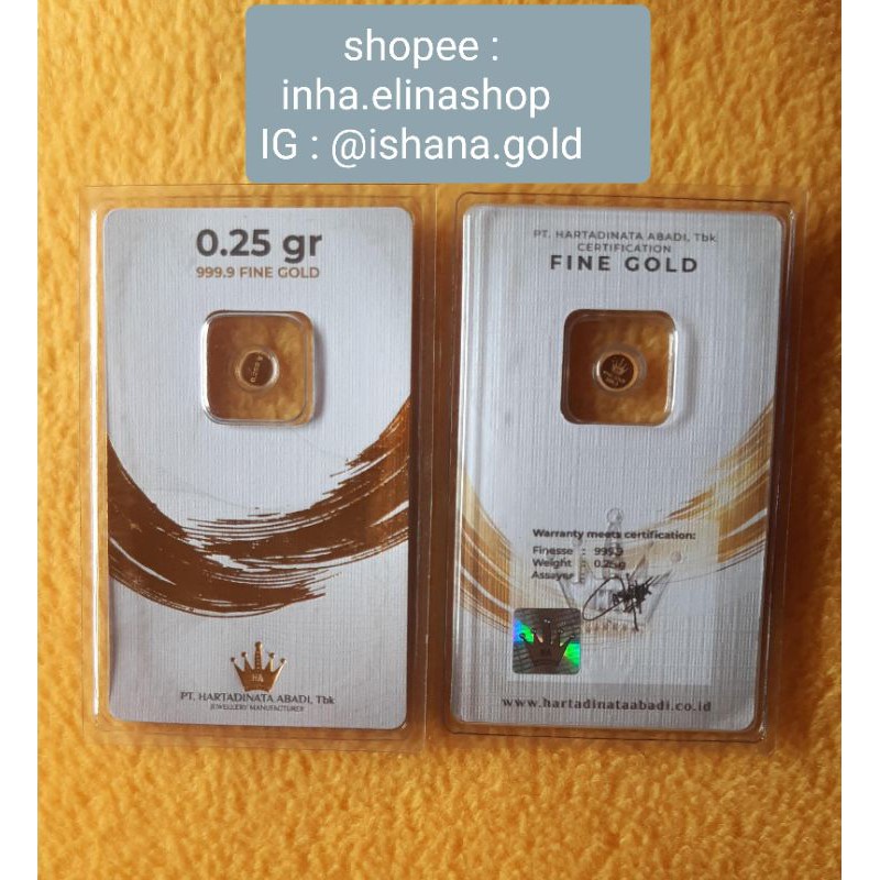 Jual LOGAM MULIA 0,25 gr /LM EMAS MINI 0,25 gram Indonesia|Shopee Indonesia