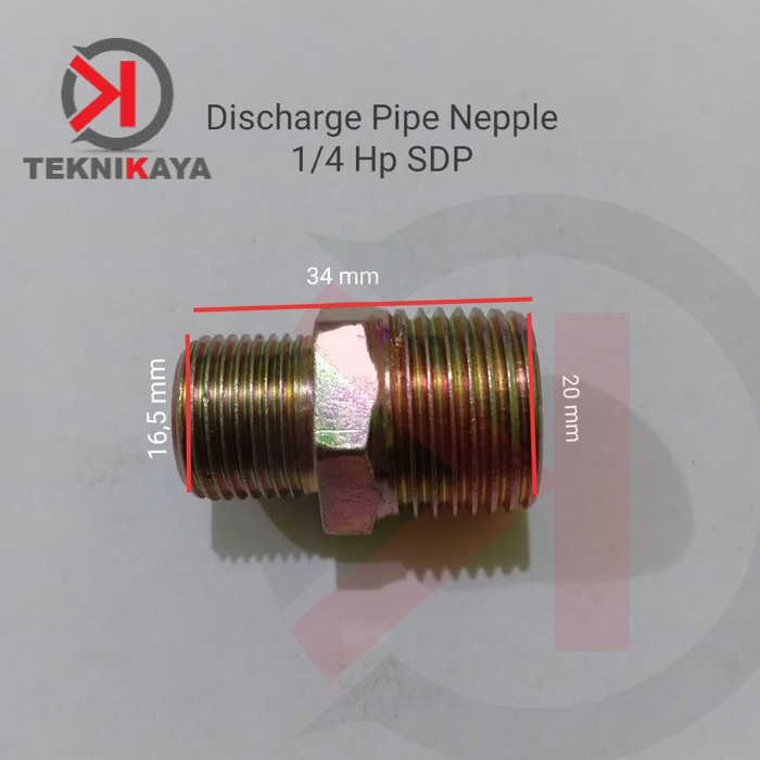 Jual Discharge Pipe Nepple Double Nepel 1/4 Hp Sdp | Shopee Indonesia