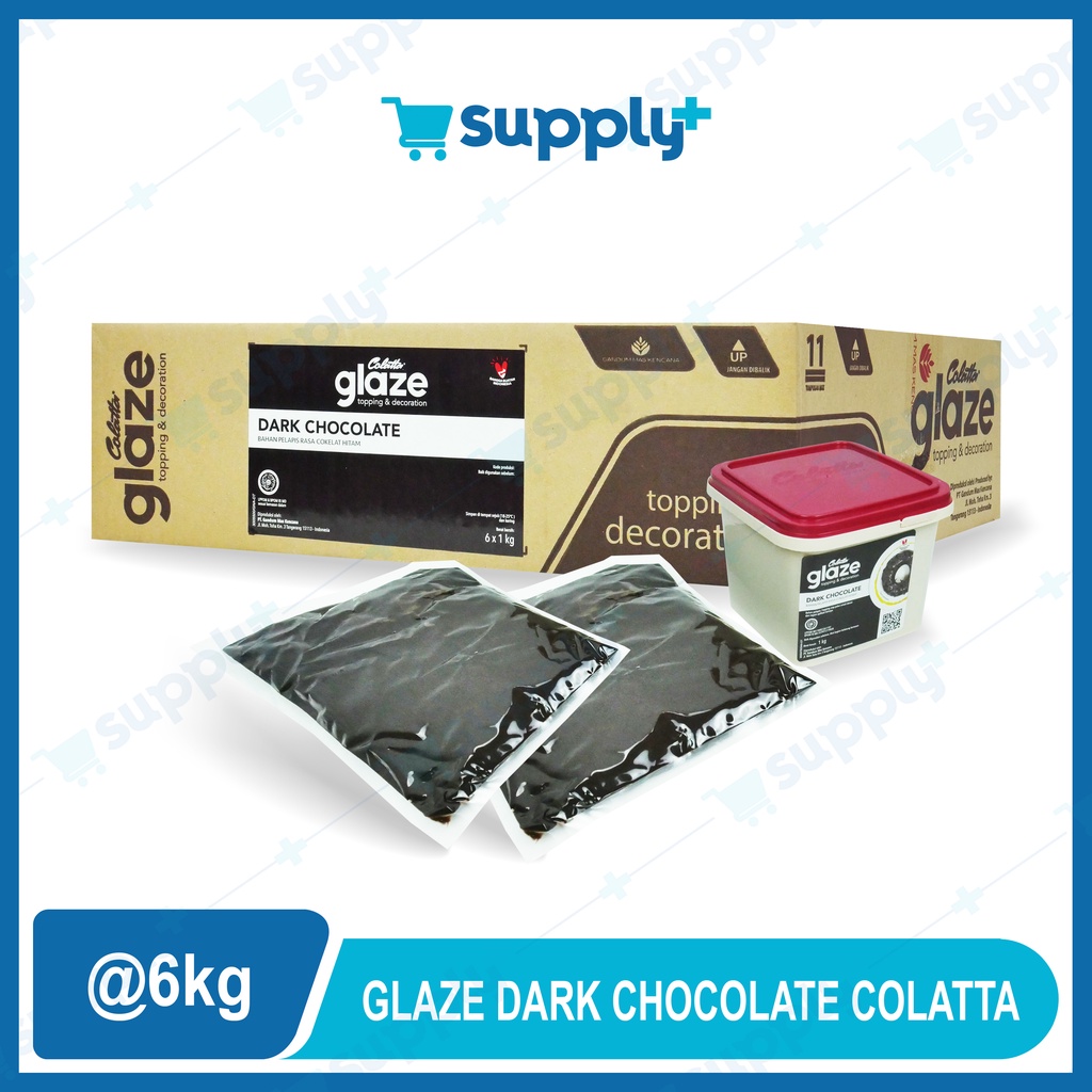 Jual Cokelat COLATTA Glaze Dark 1 Kg x 6 box | Shopee Indonesia