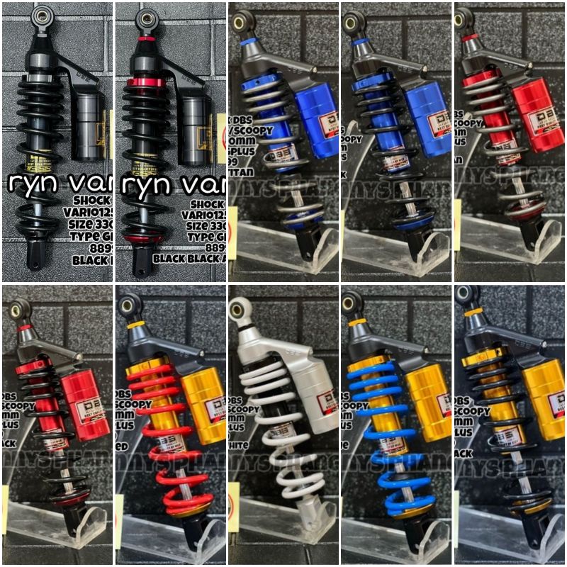 Jual shok shock breaker DBS g-plus tabung atas uk 330mm 310mm pnp vario ...