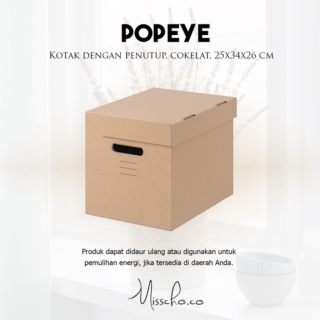 Jual Popeye Kotak penutup untuk menyimpan kertas file penting dokumen ...