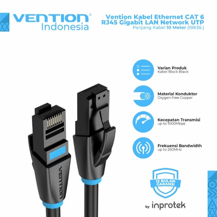 Jual VENTION Kabel LAN RJ45 Gigabit Ethernet Cat6 Vention 10M Kabel LAN ... Jual VENTION Kabel LAN RJ45 Gigabit Ethernet Cat6 Vention 10M Kabel LAN ...