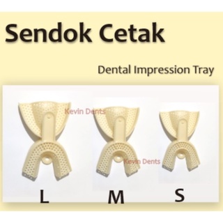 Jual Sendok Cetak bikin Gigi Palsu, Denture Dental Impression Tray ...