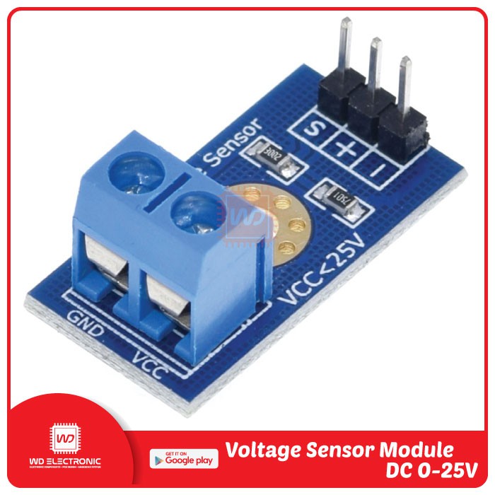 Jual Voltage Sensor Module Sensor Tegangan 0-25V | Shopee Indonesia