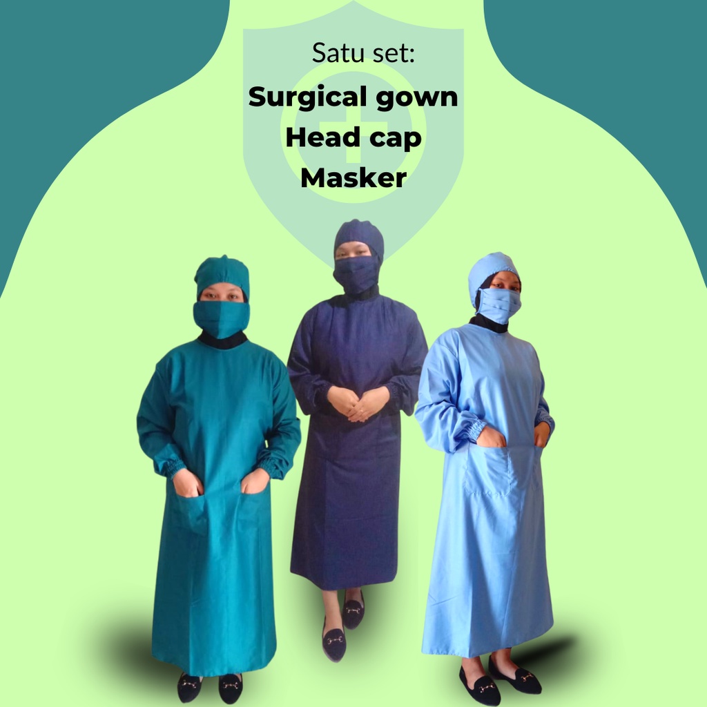 Jual APD Gown Medis/Surgical Gown Jubah Operasi/Jubah Medis | Shopee ...