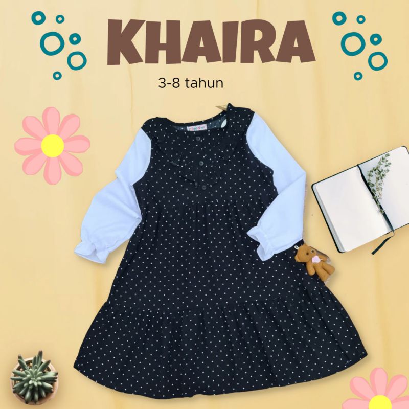 Jual Tunik anak Perempuan KHAIRA By Bobokids MIDI Dress anak cewek usia ...