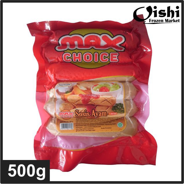 Jual Max Choice Sosis Ayam dan Sapi Jumbo 500g | Shopee Indonesia