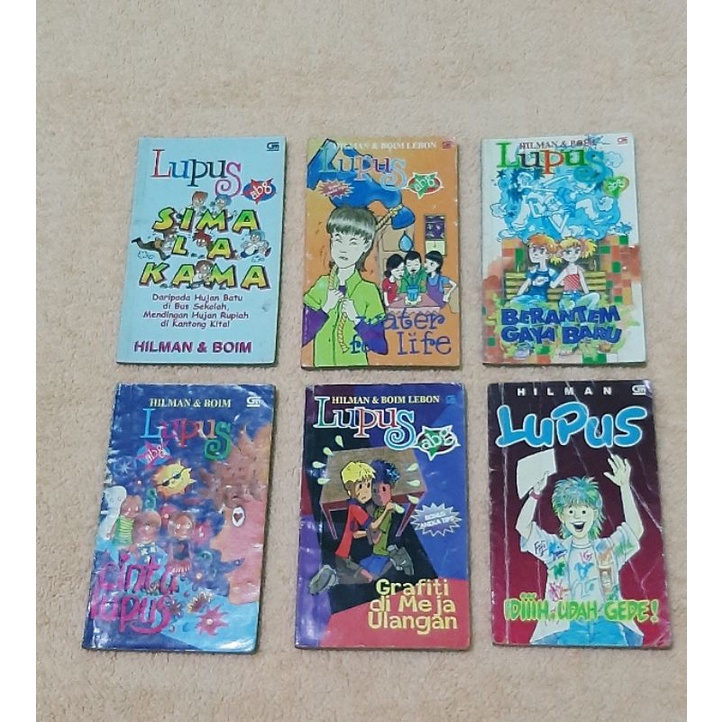 Jual Novel LUPUS ABG By. HILMAN DAN BOIM (Kolpri) | Shopee Indonesia