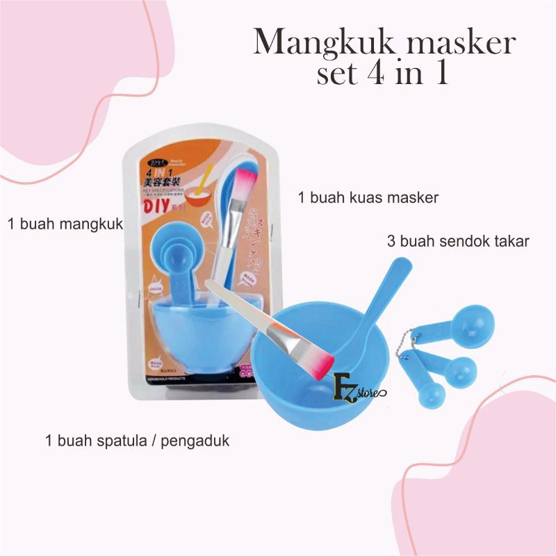 Jual Mangkok Mangkuk Masker Set Wajah Kosmetik DIY Kuas Murah Alat Make ...