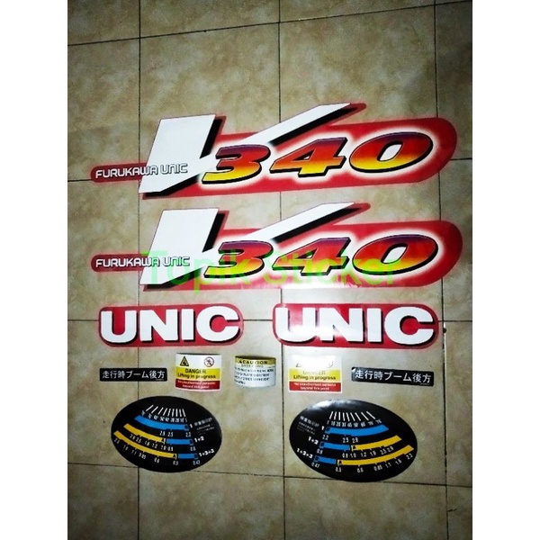 Jual Stiker Truck Mounted CRANE UNIC Ur-V340 Stiker Alat Berat | Shopee ...