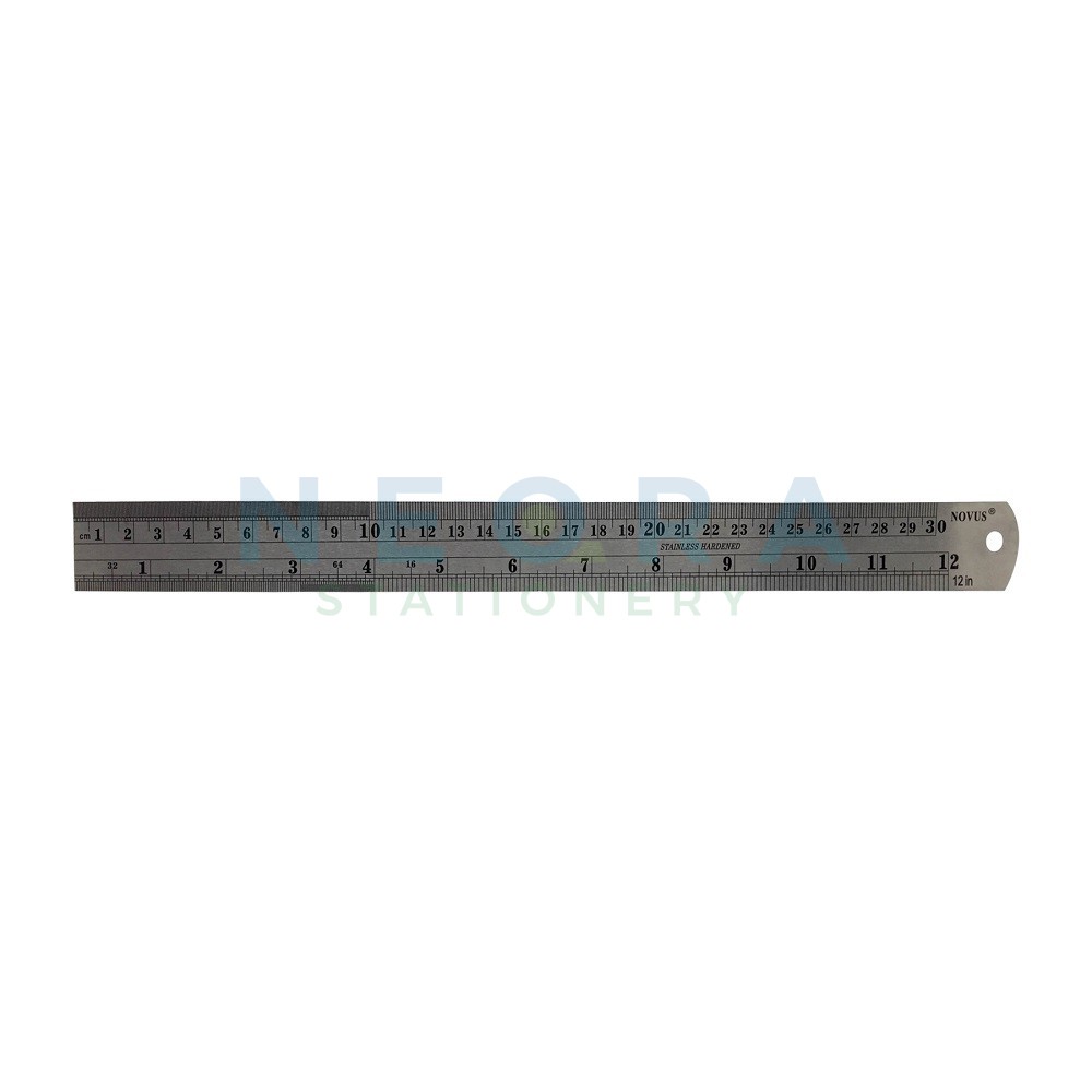 Jual Penggaris Besi Novus / Iron Ruler 30 cm (Tebal 0,5 mm) | Shopee ...