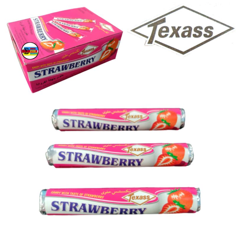 Jual Permen Jadul Texass Rasa Stroberi - Permen Keras Jadul Texas Rasa ...