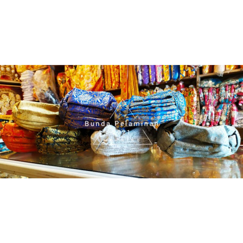 Jual Topi Minang Saluak Datuak Songket / Saluak Penganten Songket ...