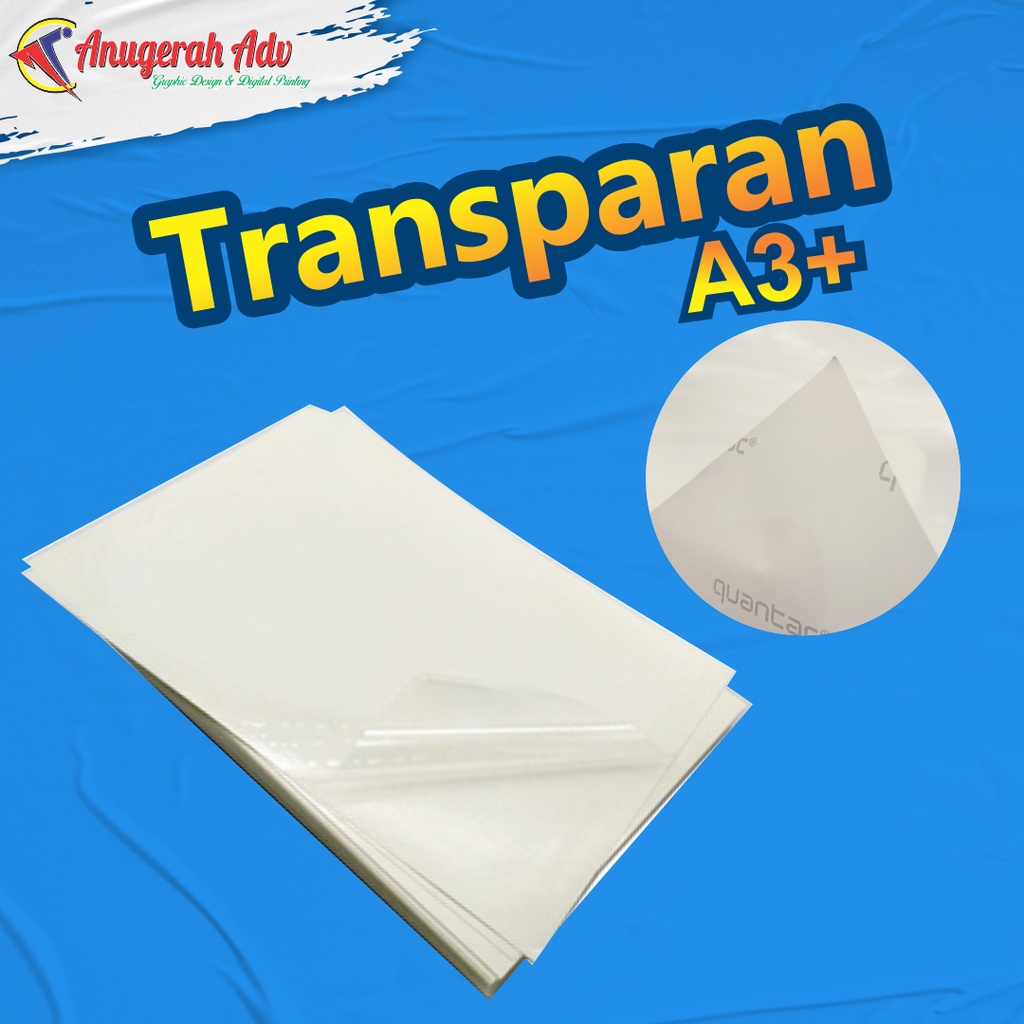 Jual STICKER TRANSPARANT A3+ | STIKER TRANSPARAN A3+ | BAHAN STICKER ...