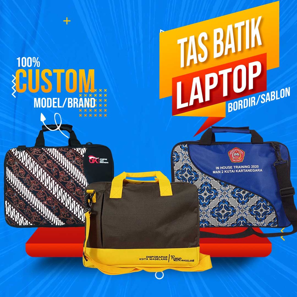 Jual Tas Laptop Batik Custom Souvenir Seminar Kit Pelatihan Kantor ...
