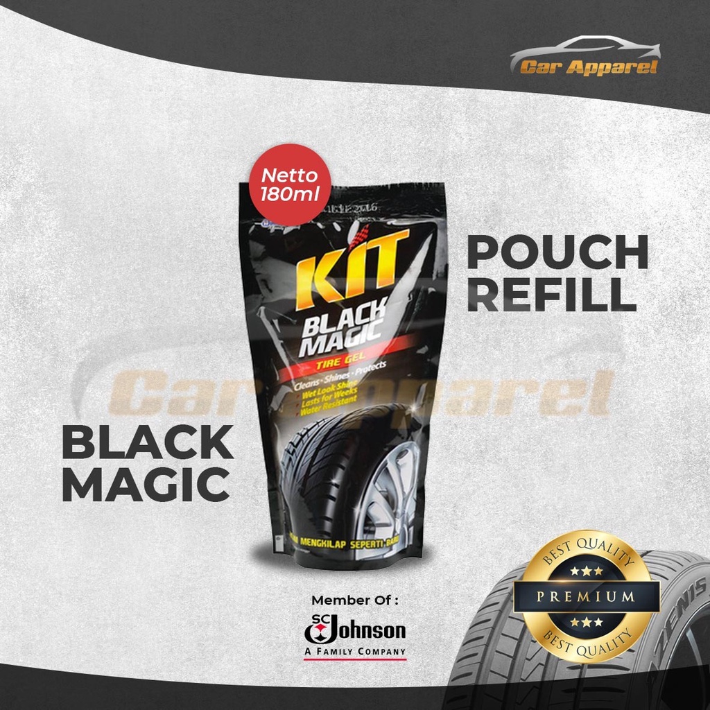 Jual Kit Black Magic Tire Gel Isi Ulang Semir Ban 180ML | Shopee Indonesia