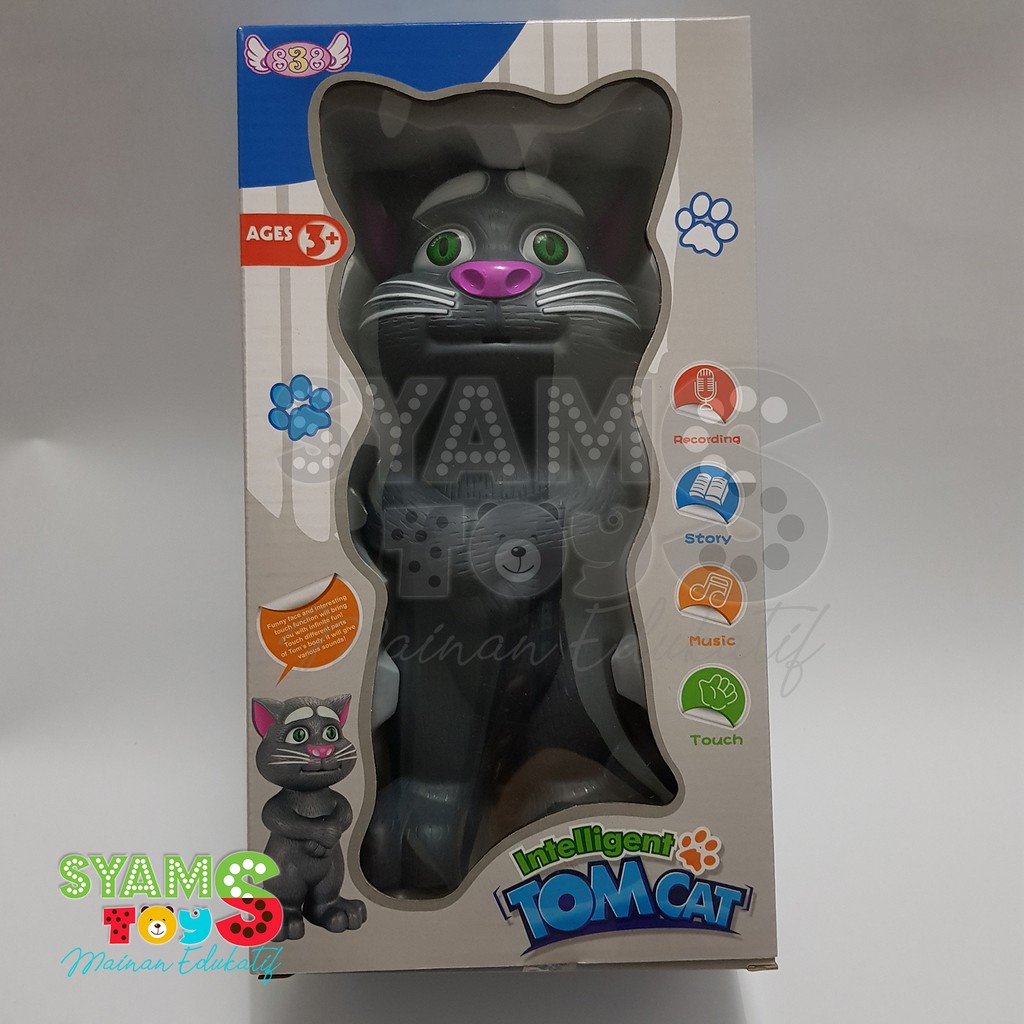 Jual Mainan Talking Tom Cat Besar 24 cm mainan kucing tom bicara dan ...