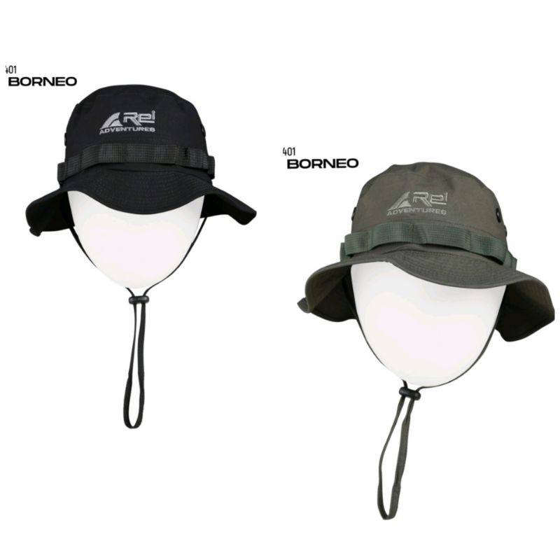 Jual topi rimba original arei borneo hat arei outdoorgear | Shopee ...