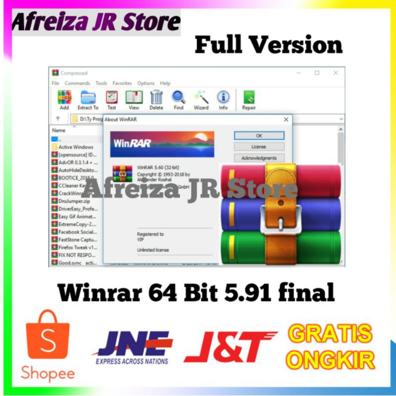 Jual Lisensi original WinRAR Terbaru 1 PC lifetime Bisa atas nama ...