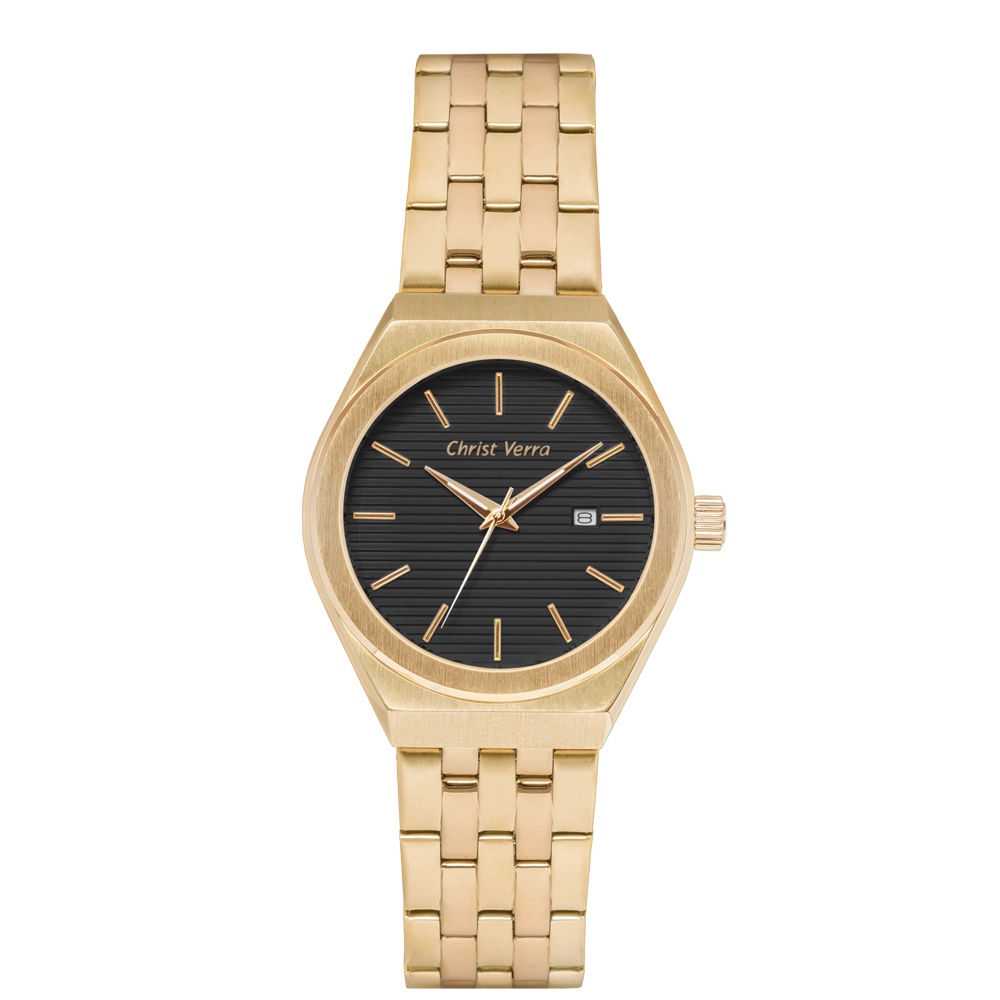 Jual Christ Verra Women's Watches CV 10793L-15 BLK | Shopee Indonesia