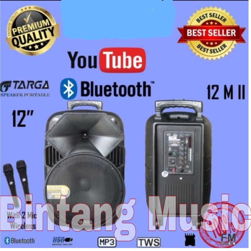 Jual Speaker Targa 12 inch TR12 Original portable targa tr12 | Shopee Indonesia