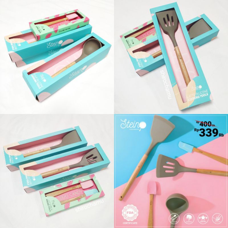 Jual Stein Cookware Choco Latte Soup Silicone Cooking Tools, Duo Candy ...