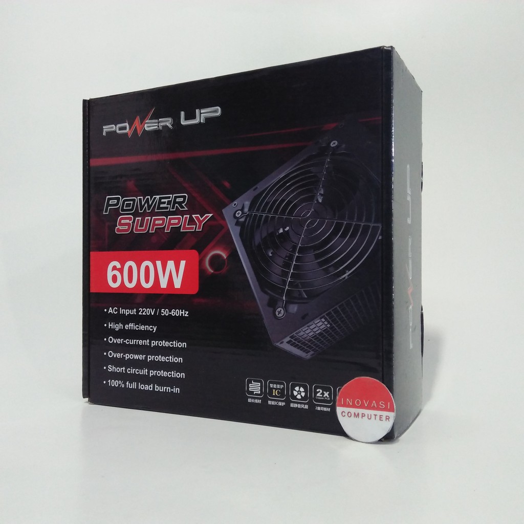 Jual Power Supply POWER UP 600W PURE | Shopee Indonesia