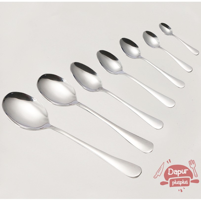 Jual Sendok - Spoon Makan Stainless Steel 301 Tebal Polos - Multi ...