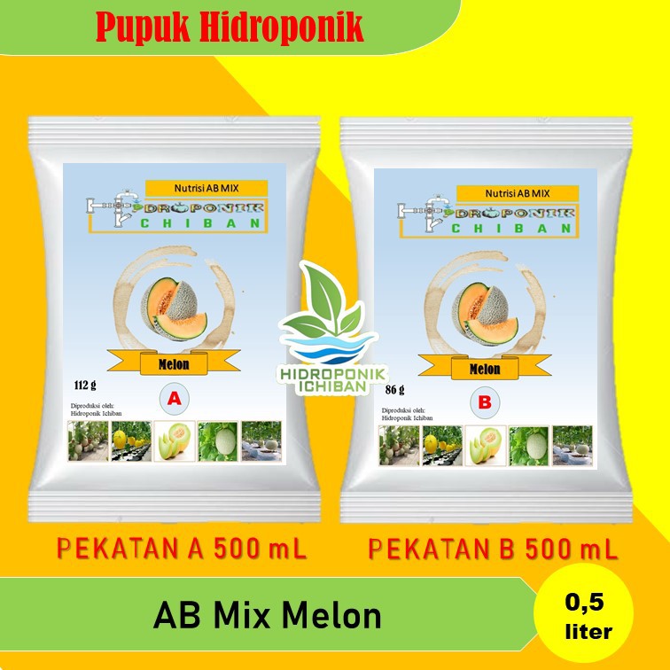 Jual Nutrisi AB Mix MELON - Pupuk Hidroponik Ichiban Stok 0,5 L per 100 ...
