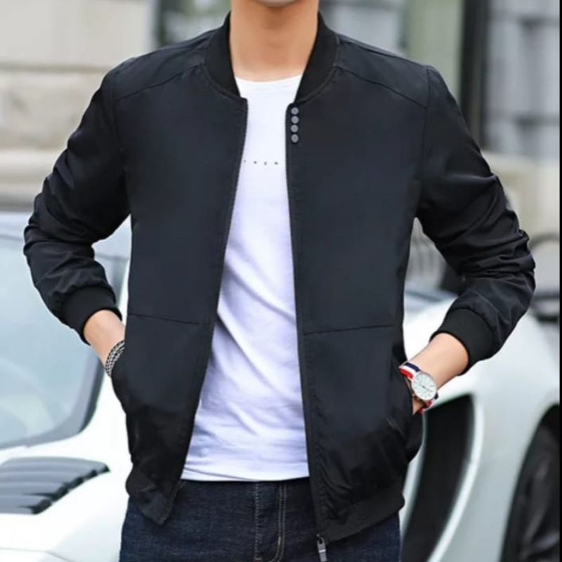 Jual Jaket Pria Casual Terbaru import original slimfit Indonesia|Shopee ...