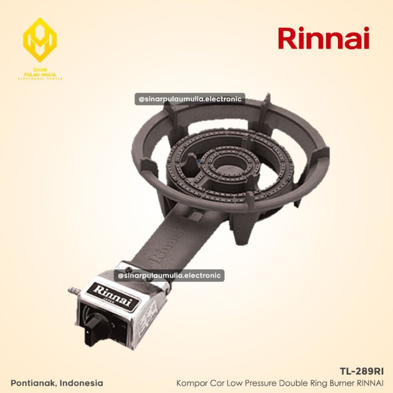Jual Rinnai Kompor Komersil Turbo Cor Low Pressure - TL-289RI / TL ... Jual Rinnai Kompor Komersil Turbo Cor Low Pressure - TL-289RI / TL ...
