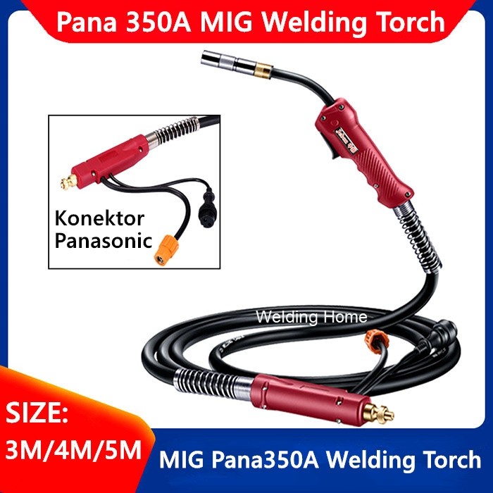 Jual Tipe Panasonic 350A Mig Stang Las Welding Torch CO CO2 3M 4M 5M 3 ...