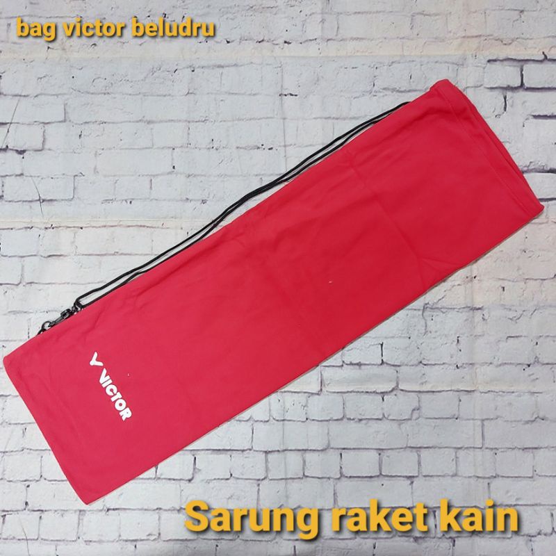 Jual Tas raket badminton victor kain ( merah dan hitam ) | Shopee Indonesia