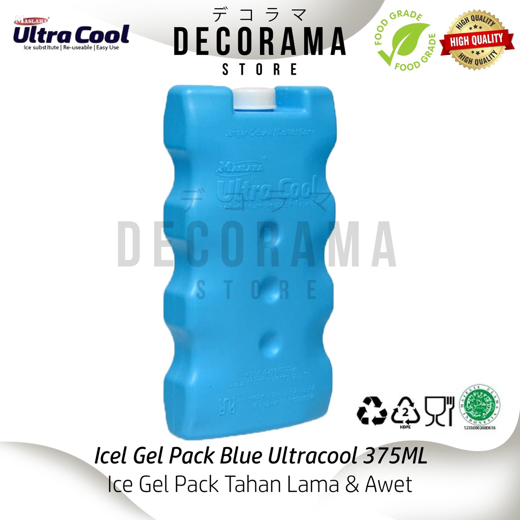 Jual Ice Gel Pack Blue Balok Ultracool 375ML AWET & PRAKTIS | Shopee ...