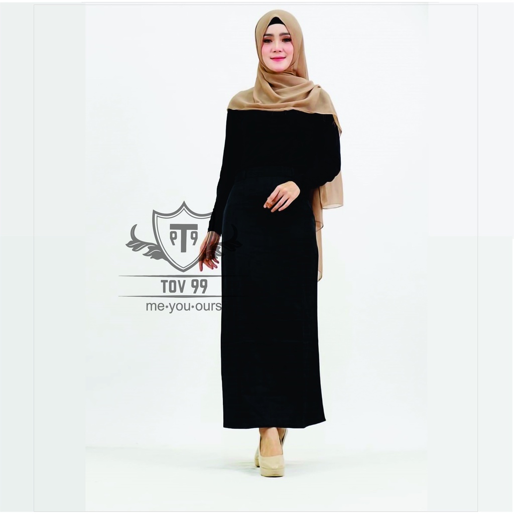 Jual Span Samara/Rok Kerja Kantor Wanita Panjang/Rok Formal Rempel Span ...