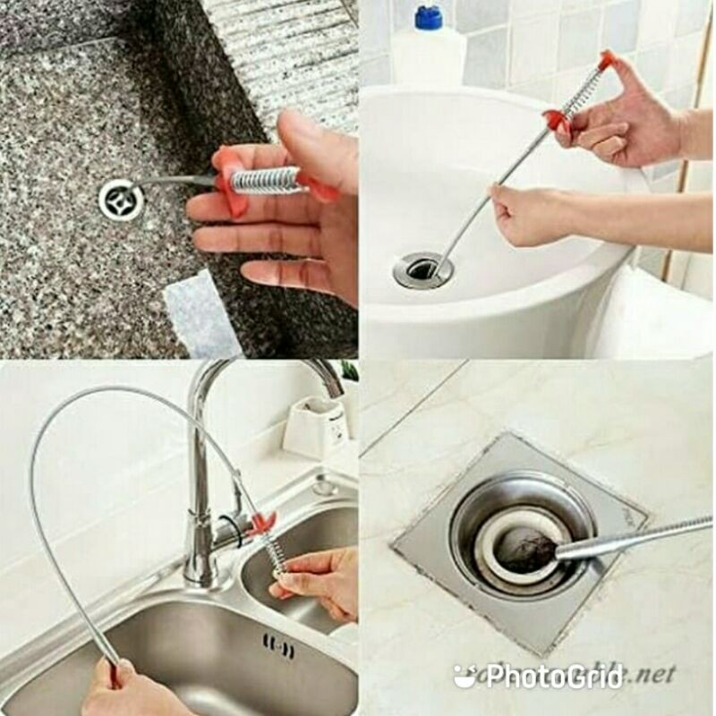Jual Kawat Pembersih Saluran Pipa Mampet Alat Pembersih Pipa Wastafel | Shopee Indonesia