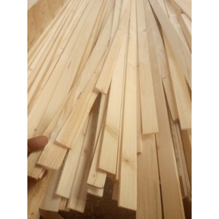 Jual Reng Kayu Tipis 100x3x0,5 Isi 5pcs List Kayu Pinus Jati Belanda ...