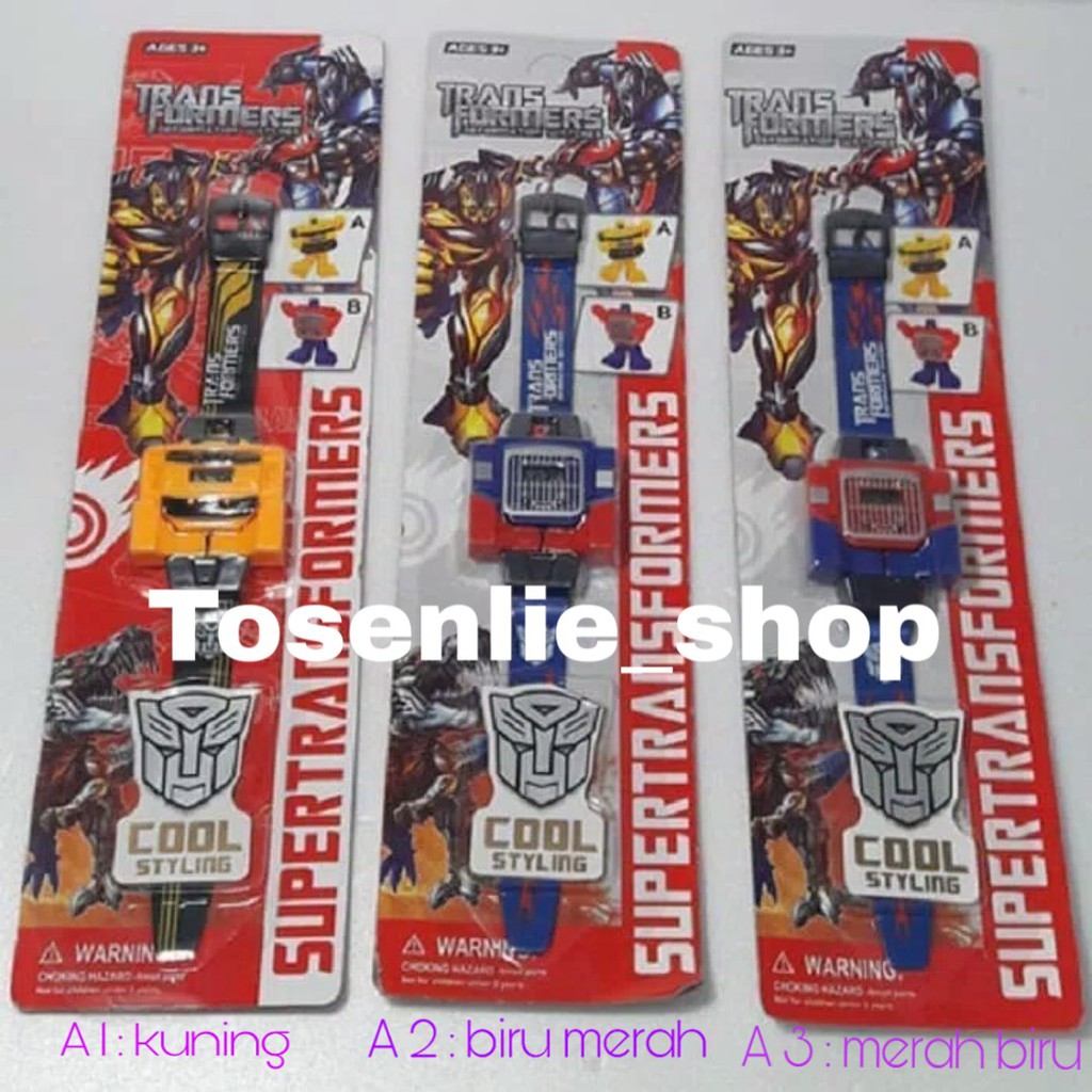 Jual Jam Tangan Anak Robot Transformers - Jam Robot Model Transformers ...