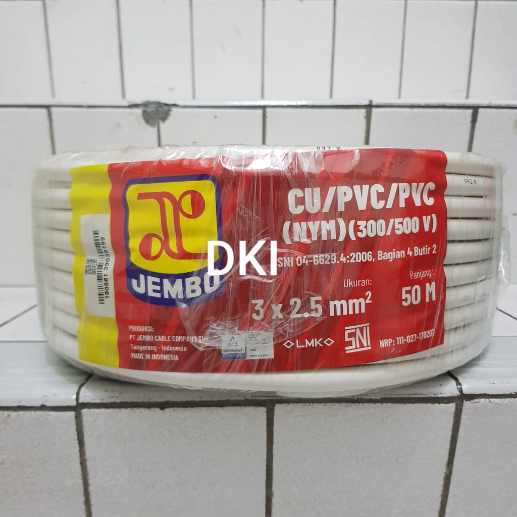 Jual Kabel JEMBO NYM 3 X 2.5 mm 50 meter | Shopee Indonesia