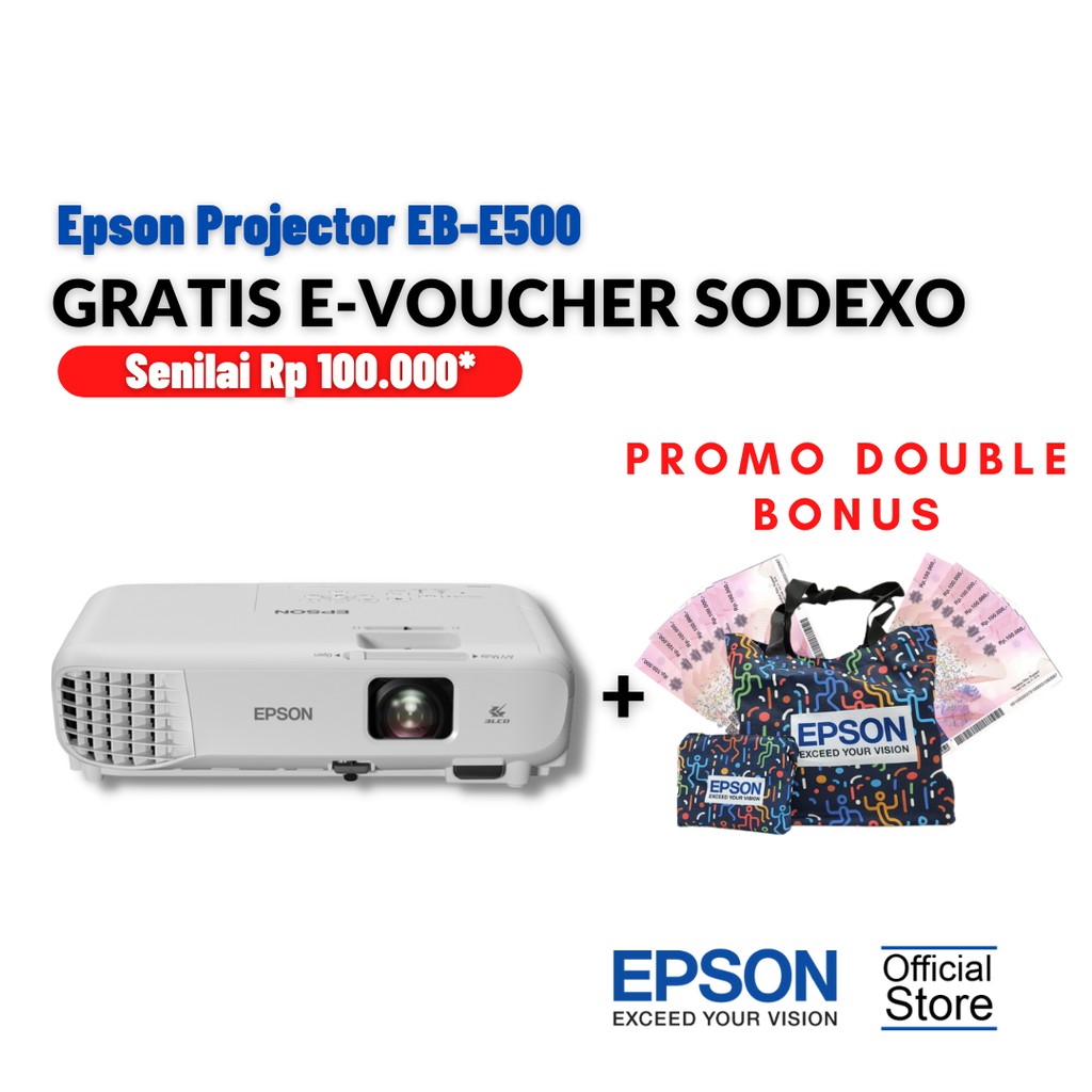 Epson Projector EB-X500 XGA 3LCD 3600 Lumens | Shopee Indonesia