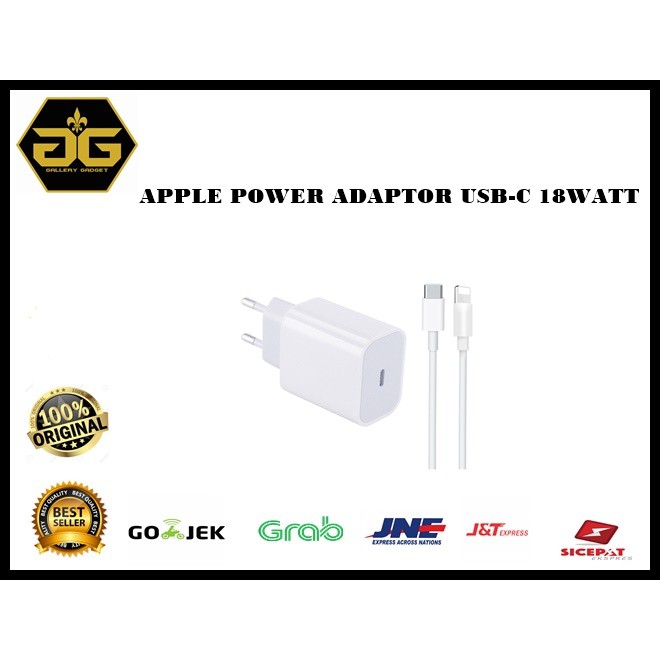 Jual Sett Lightning Charger Apple 18W Fast Charging For Iphone & Ipad ...