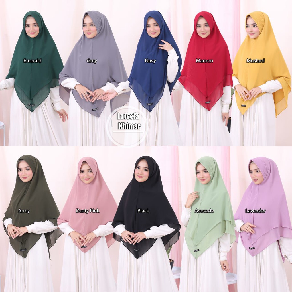Jual KHIMAR SYARI | KHIMAR JUMBO | KHIMAR TWO LAYER | KHIMAR LATEEFA BY ...