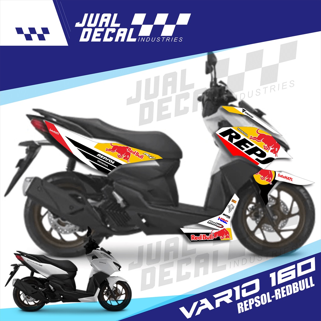 Jual Stiker Vario 160 2022 Repsol Sticker Striping Variasi Honda Semi ...
