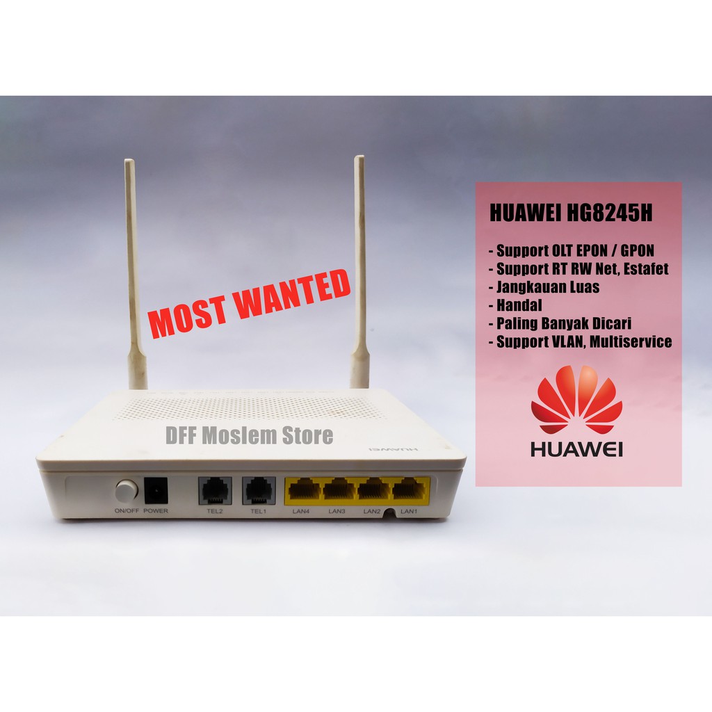 Jual Modem Wifi Router Huawei HG8245H ONT GPON EPON OLT Recehan | Shopee Indonesia
