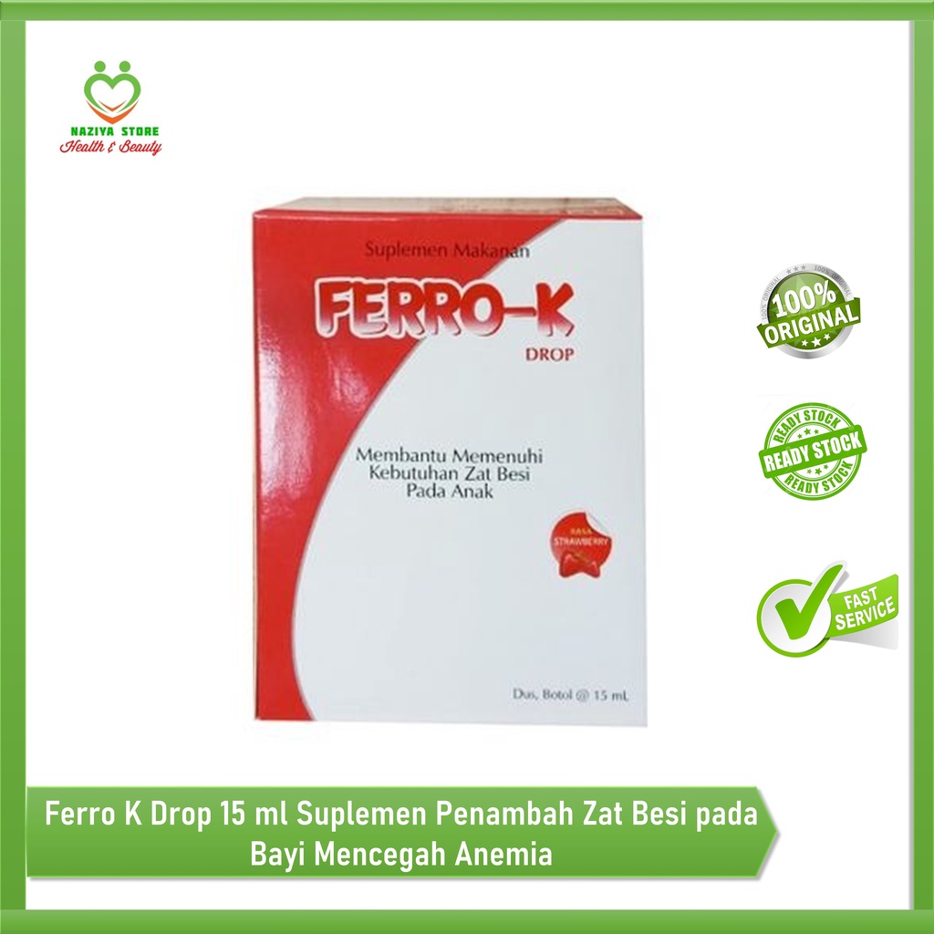 Jual FERRO K DROP 15 ml Zat Besi Bayi Vitamin Bayi dan Anak Penambah ...